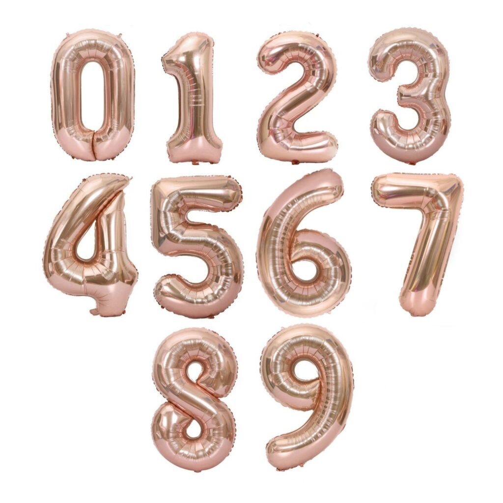 Number Foil Balloon Rose Gold 32inch – Partycare.lk
