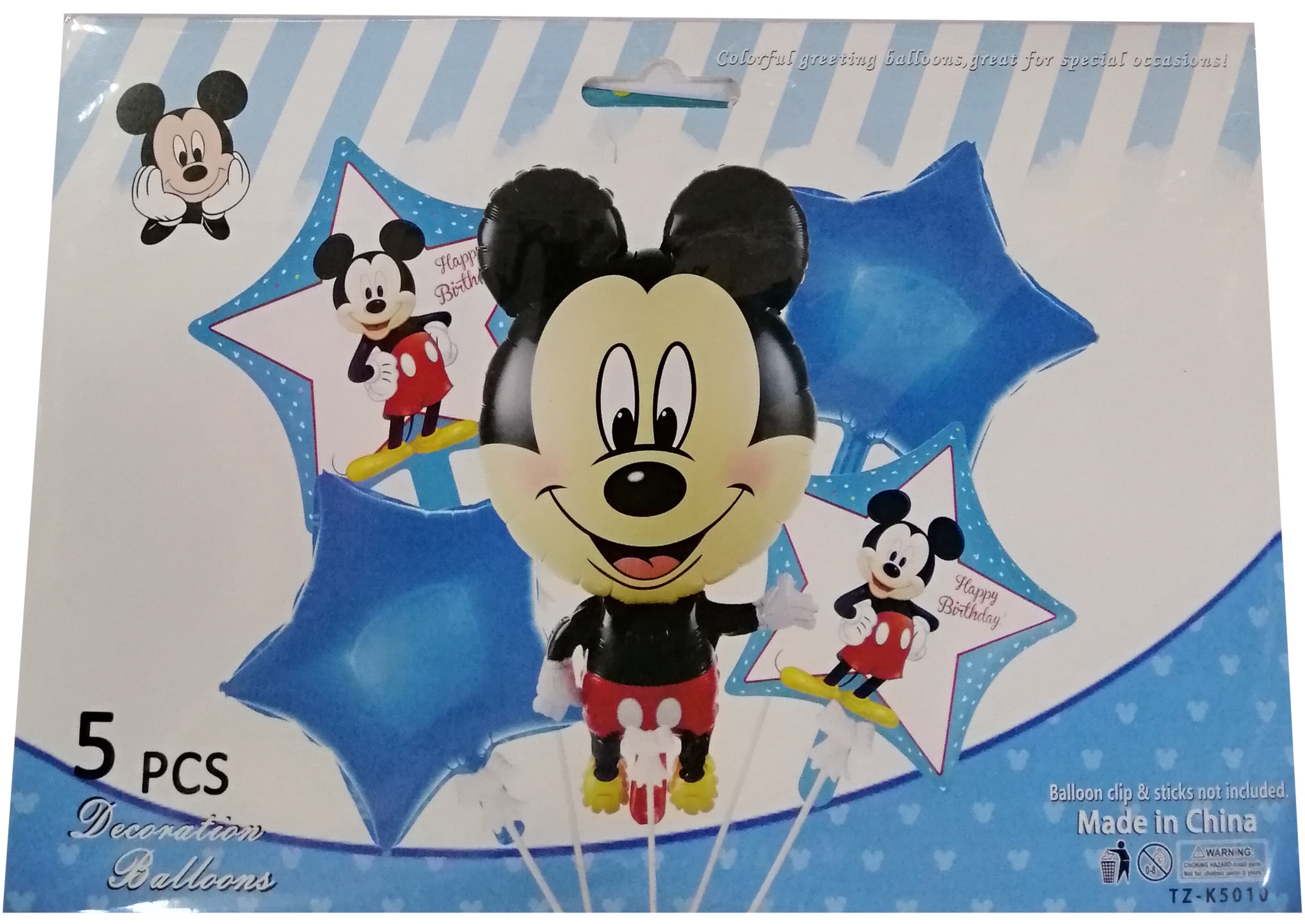 Mickey Mouse Foil Balloon Bouquet 5pcs – Partycare.lk